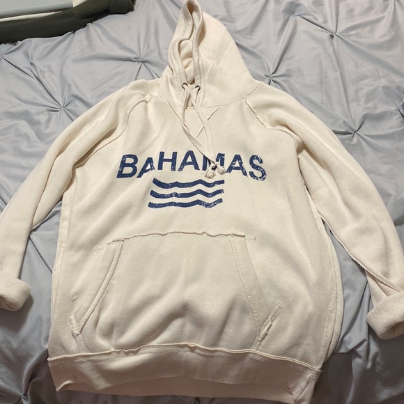 Vineyard Crew | Tops | Cream Bahamas Hoodie Size Small Oversized | Poshmark